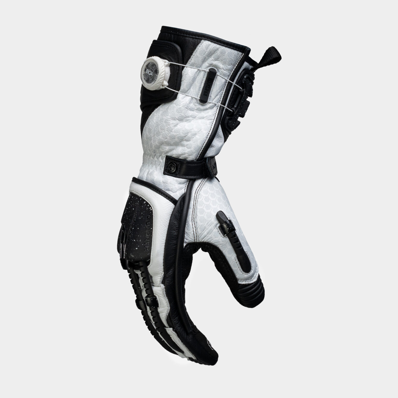 Handroid Motorcycle Gloves MK5 – B/W - Knox