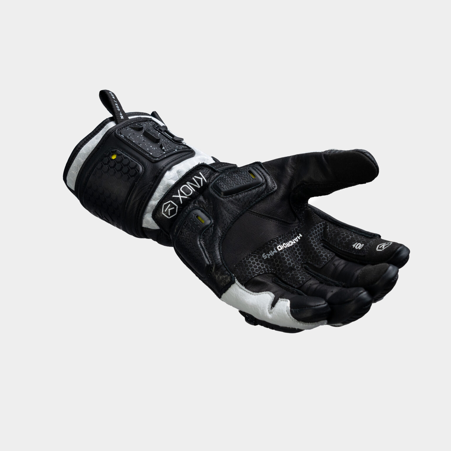 Handroid Motorcycle Gloves MK5 – B/W - Knox