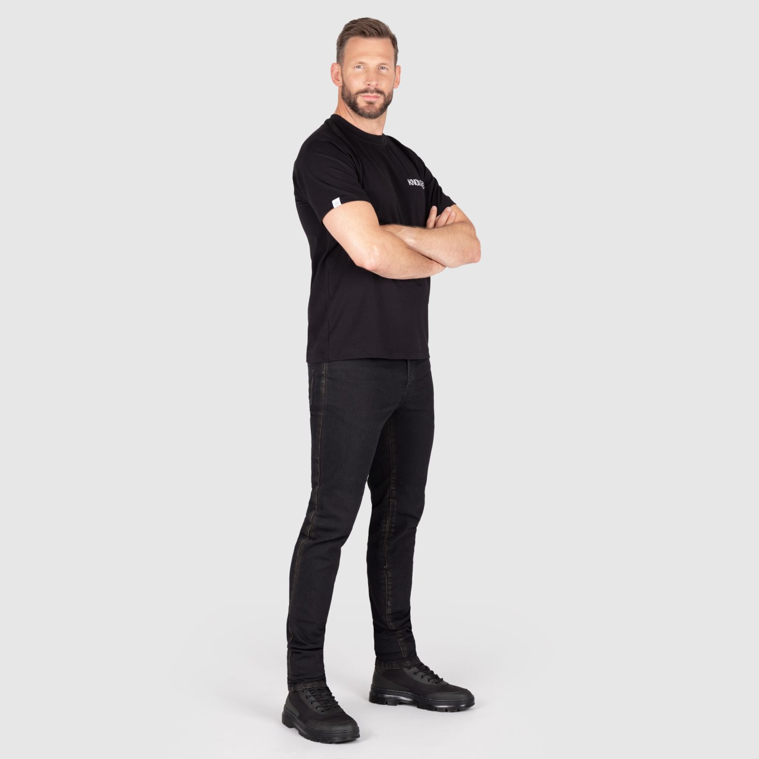 Men’s Colton Slim-Tapered Jeans – Black – Short Leg - Knox