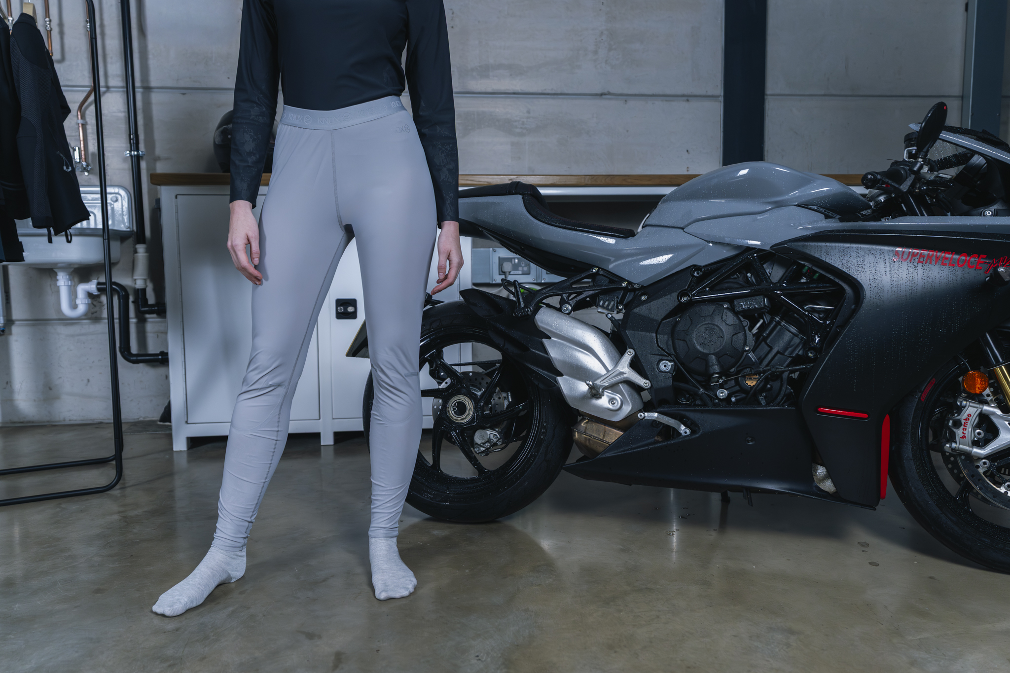 Dual Active Unisex Base Layer Trousers – Grey - Knox