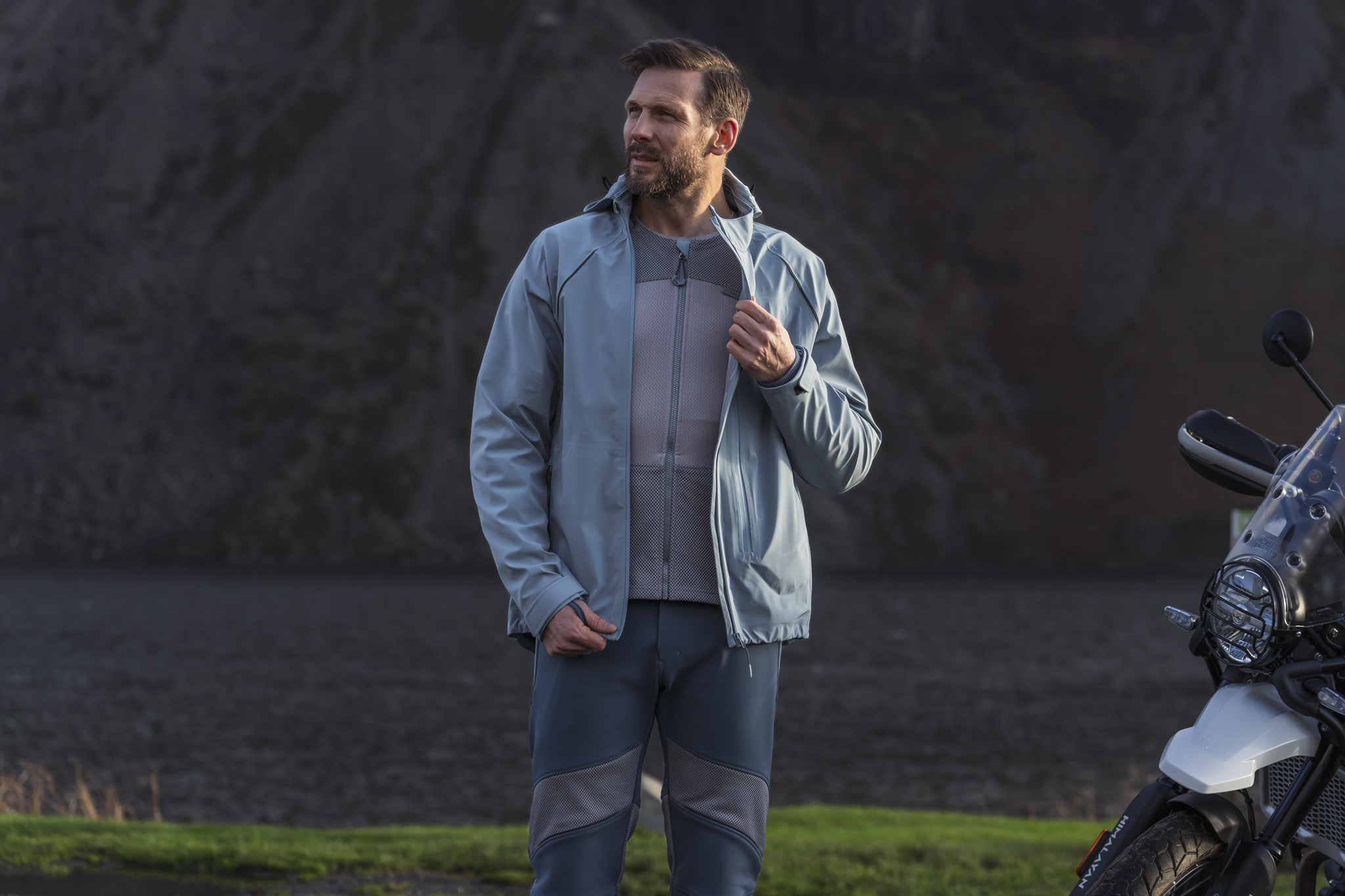 Impass Men’s Waterproof Shell – Smoke Blue - Knox