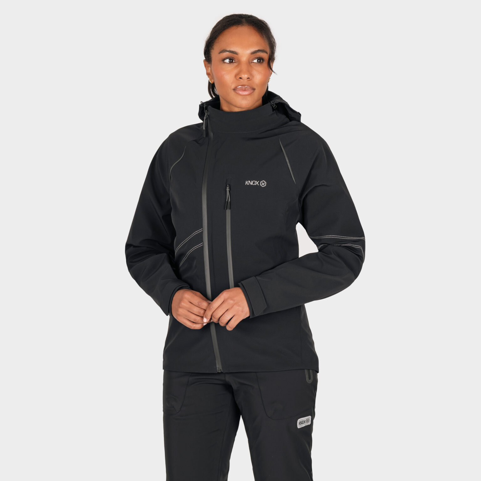 Impass Women’s Waterproof Shell – Black - Knox